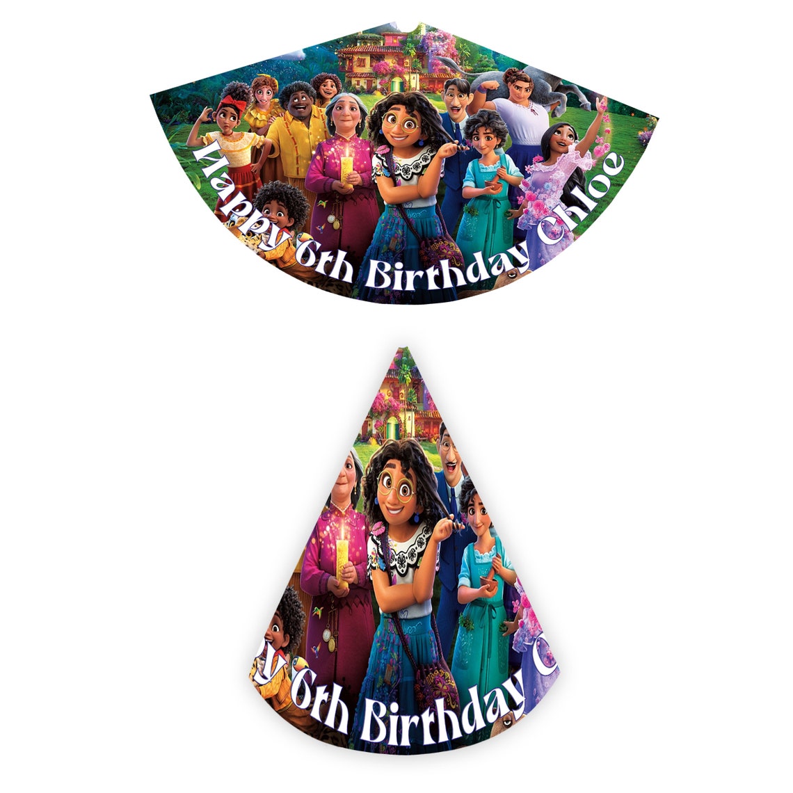 Encanto Birthday Party Hats for Kids - 12pack – Customizable With Name ...