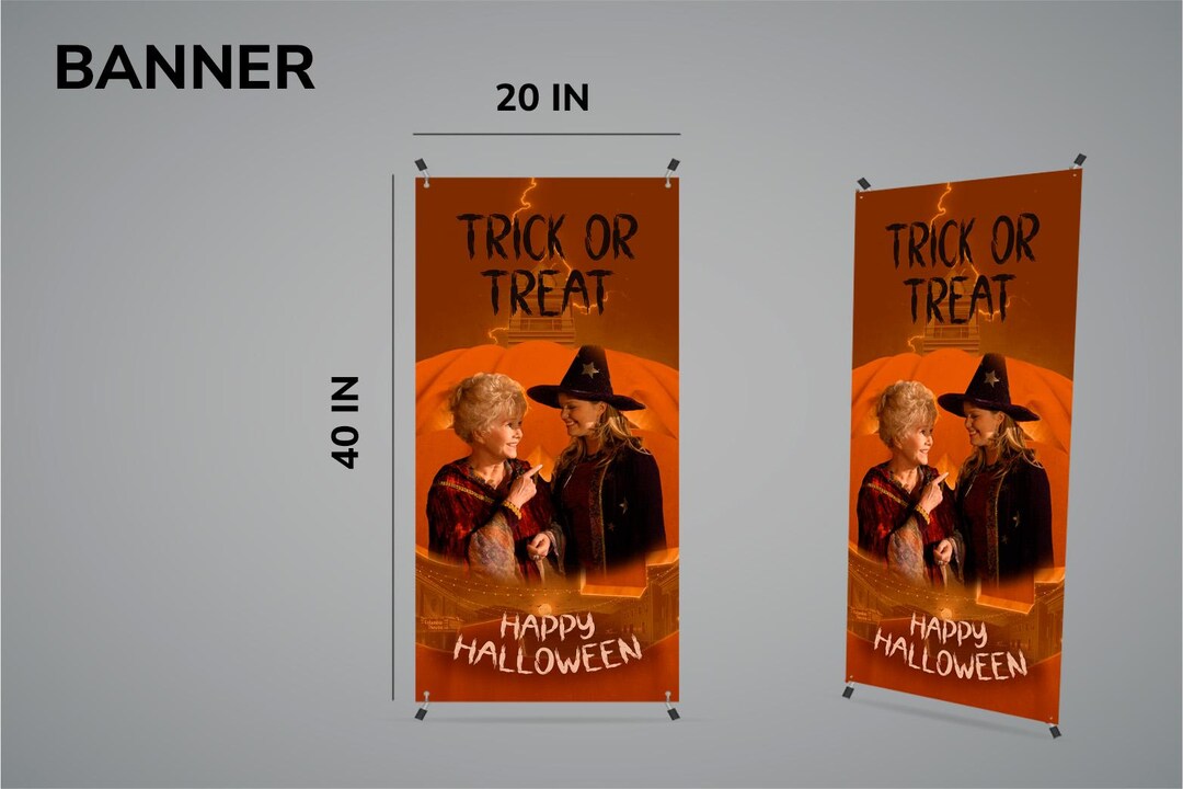 Halloweentown Halloween Banner | Custom 40x20in Vinyl Sign With ...