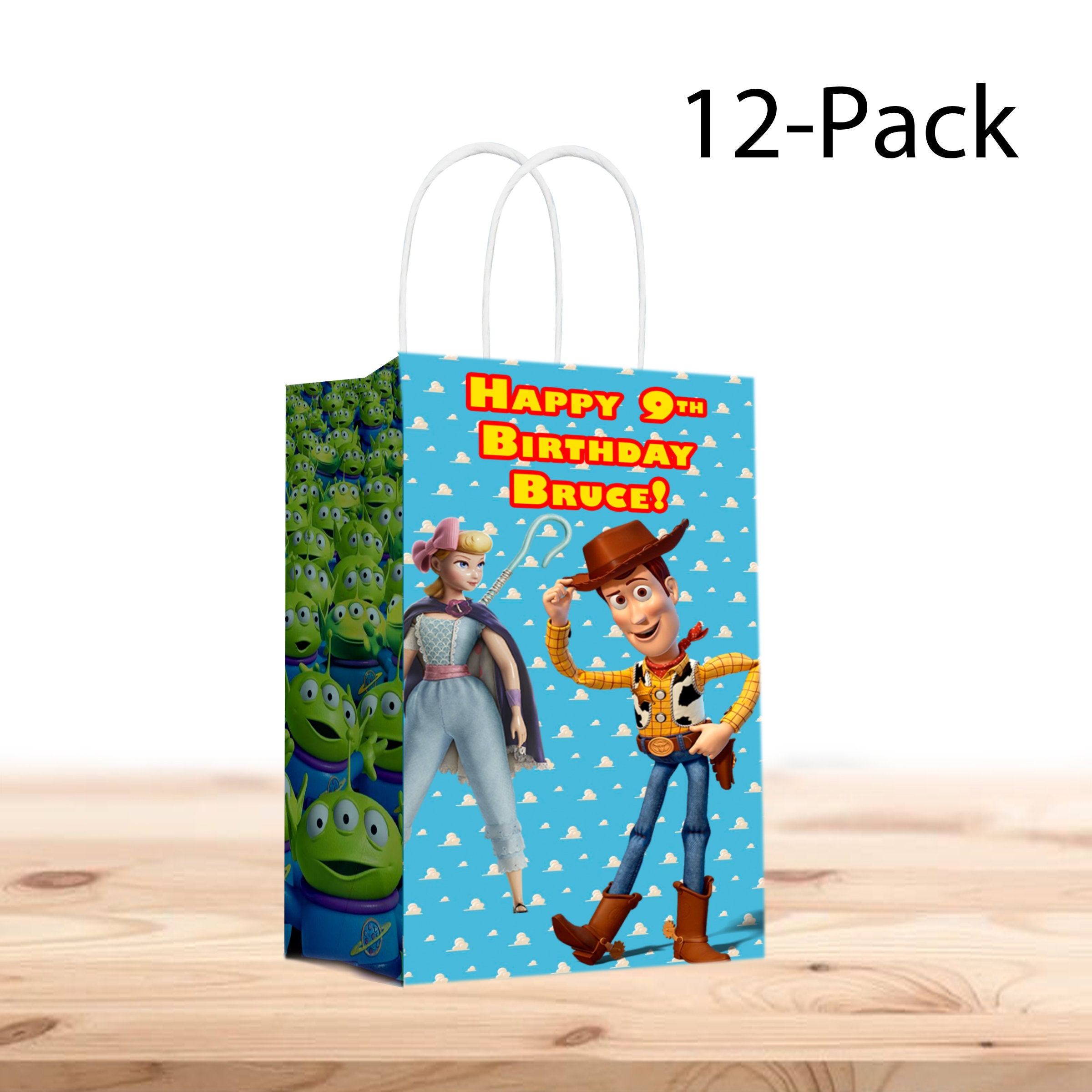 Toy Story Gift Favor Bags for Kids 12pack Customizable With Name and ...