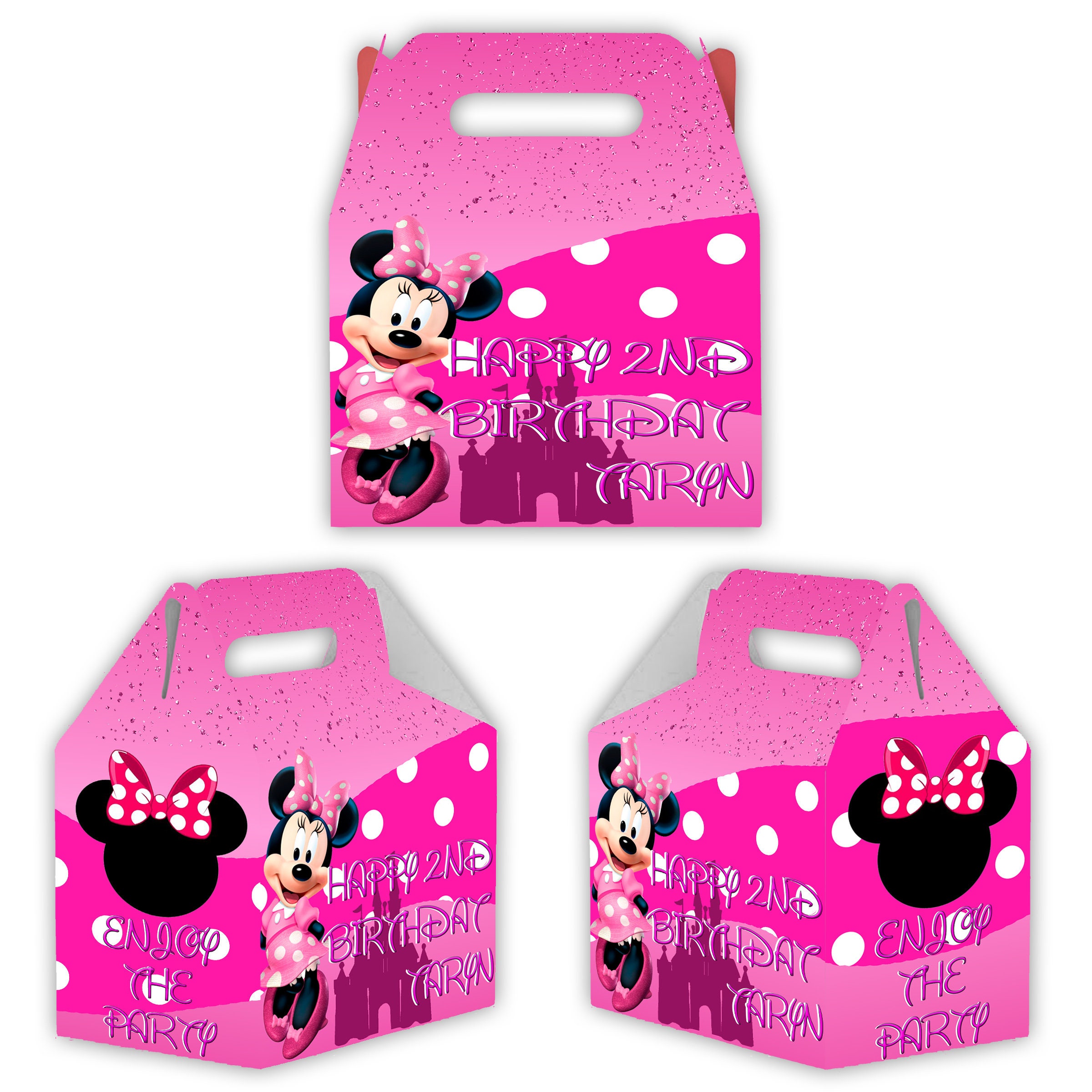 Minnie Mouse Birthday Gable Candy Box - 12pack - 4.4x4.5x3in ...