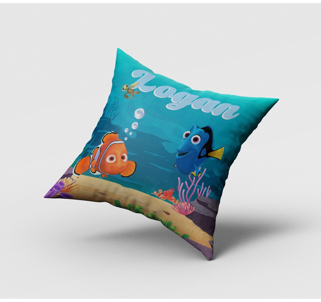 Finding Nemo Custom Pillow With Name or Without | 16x16in Insert ...