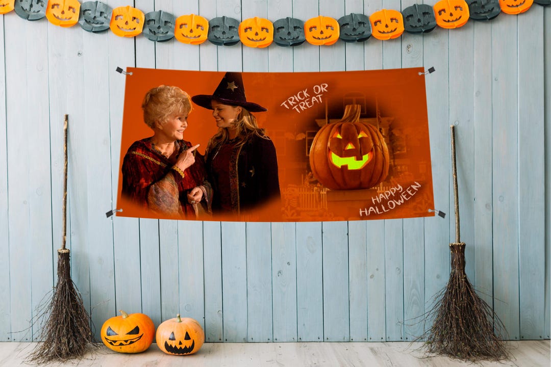 Halloween Halloweentown Party Banner 20x40in | Weatherproof Vinyl Sign ...