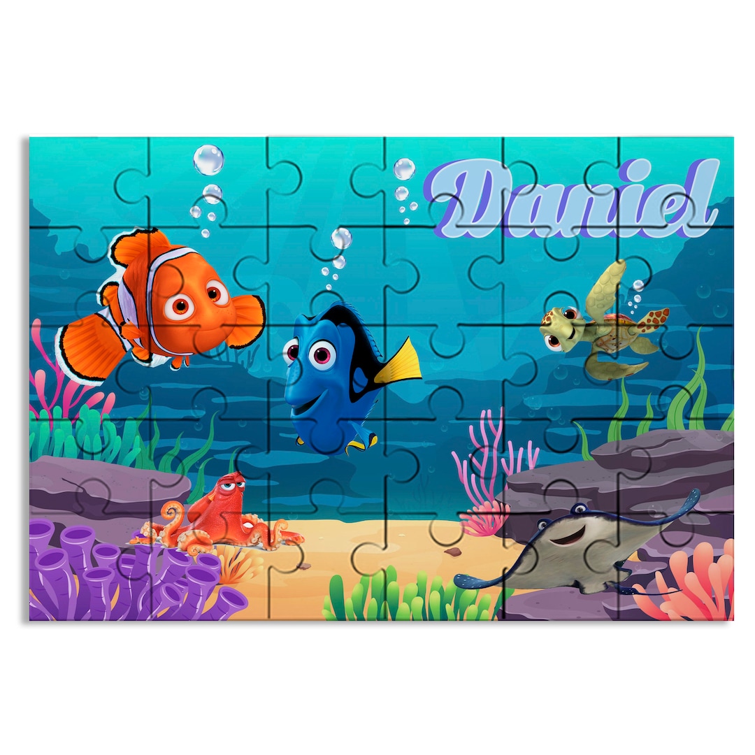 Finding Nemo Custom Jigsaw Puzzle for Kids With Name - 30pcs | 7.5x9 ...