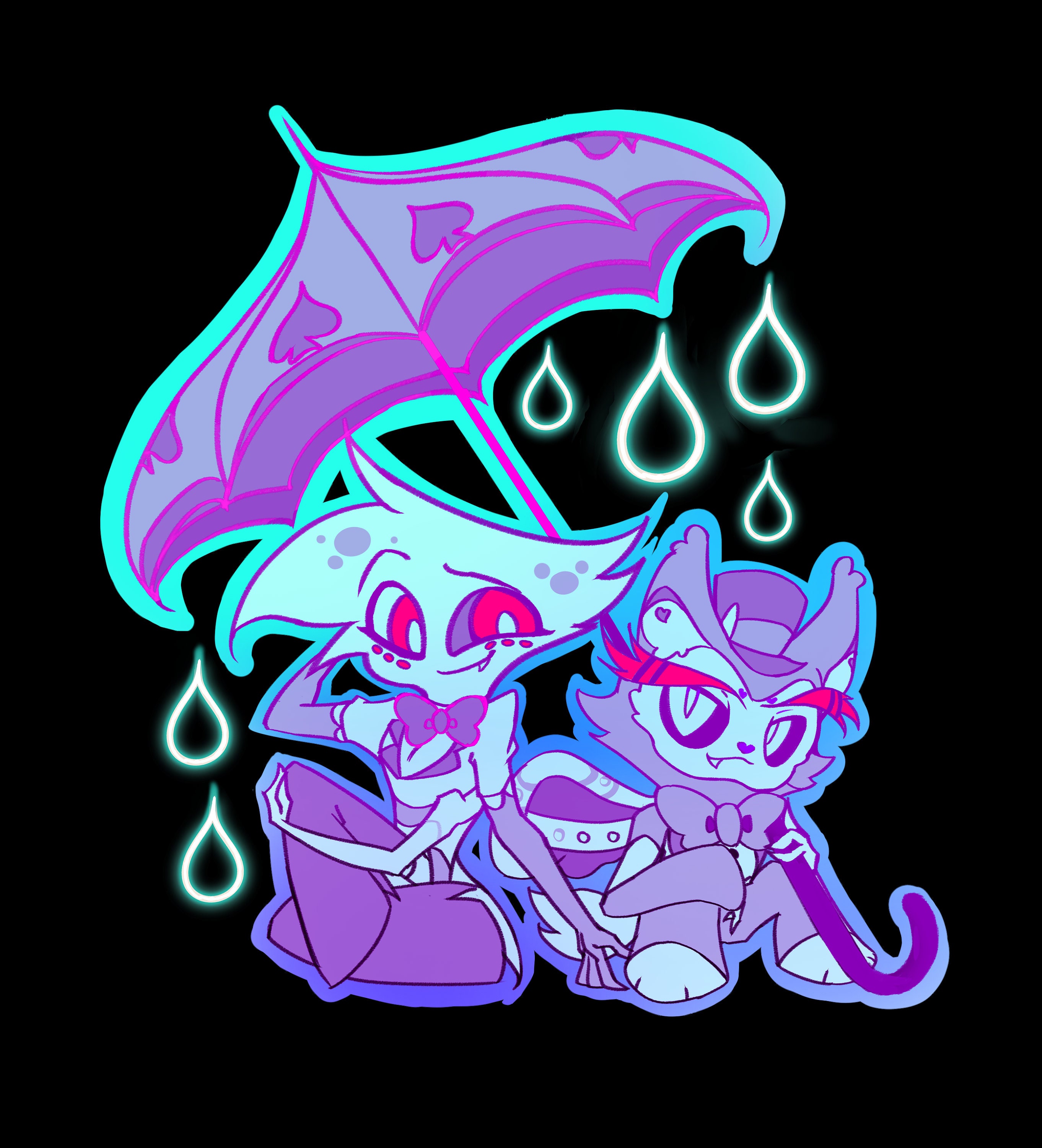 LOSER, BABY Glitter Sticker Hazbin Hotel Huskerdust - Etsy UK