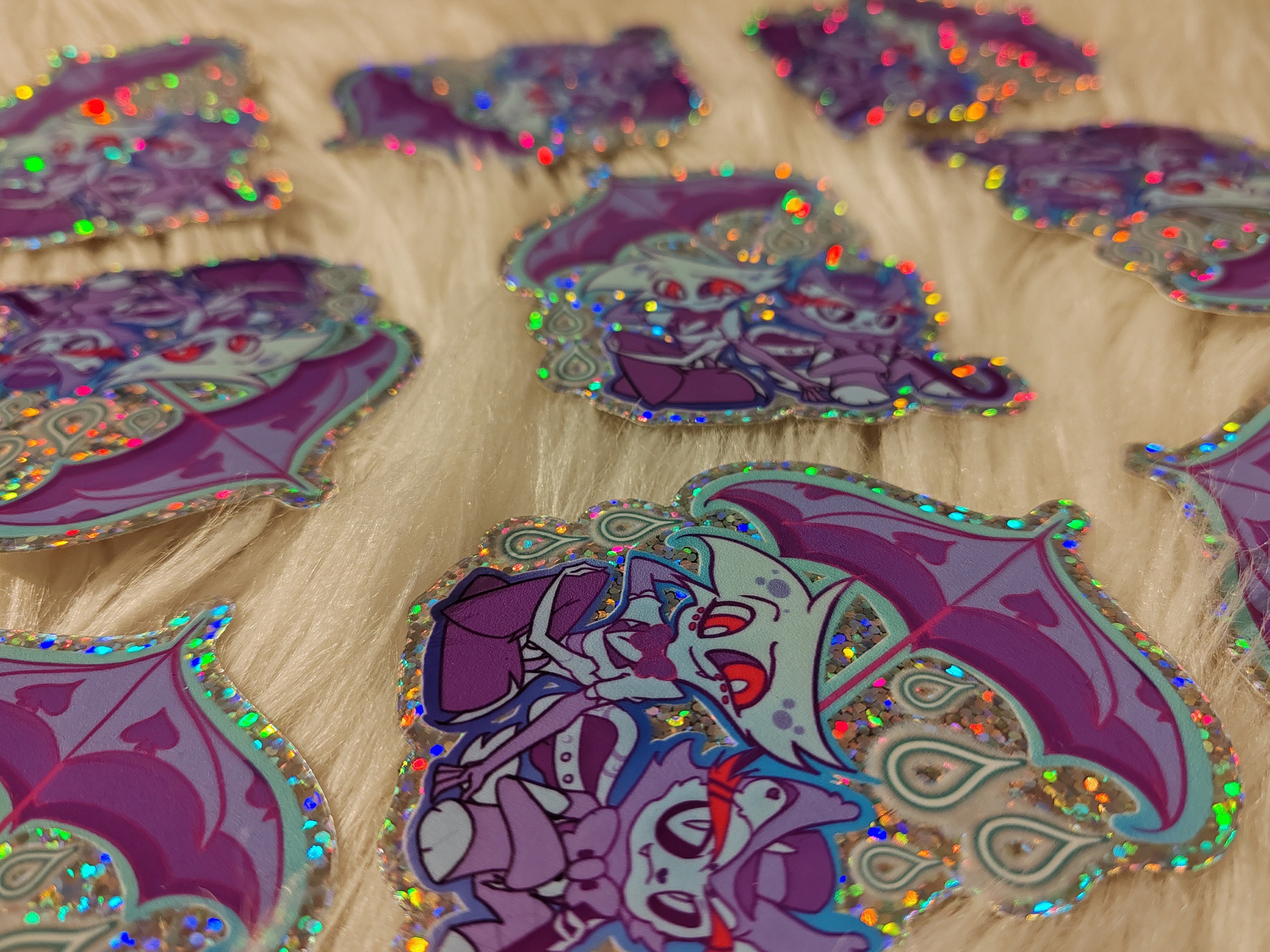 LOSER, BABY Glitter Sticker Hazbin Hotel Huskerdust - Etsy UK