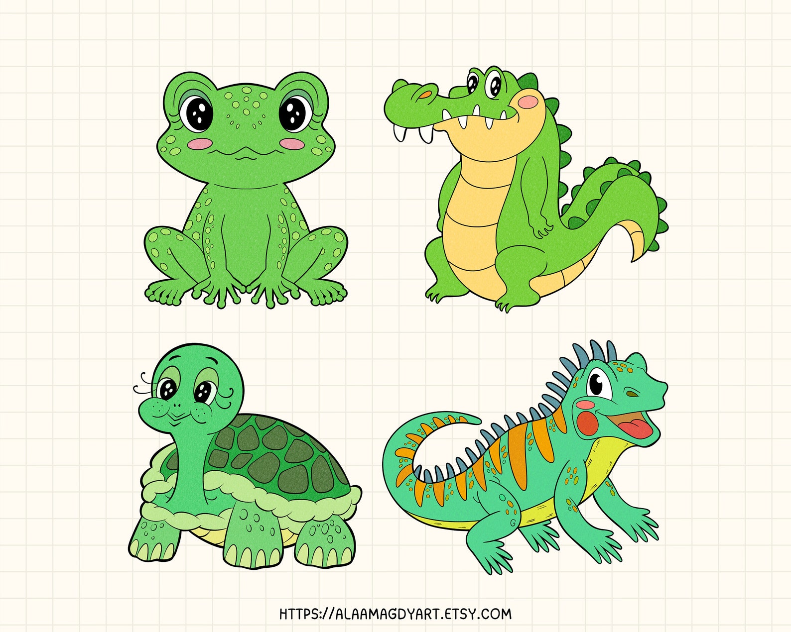 Animals Clipart - Cute Animals Illustration - 30 Animals Digital ...