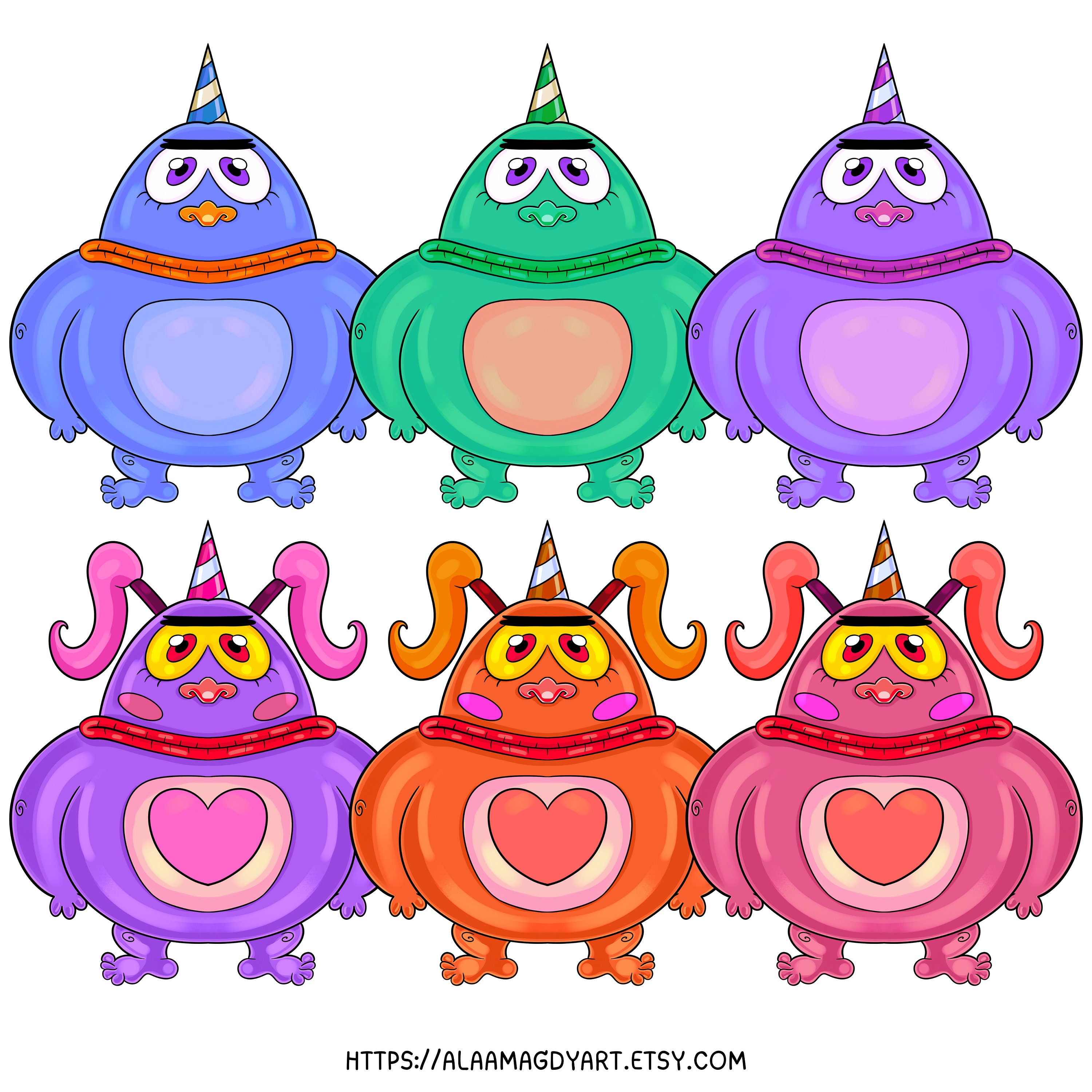 Funny Monster Clipart, Creepy Creatures, Critters, Halloween for Kids ...