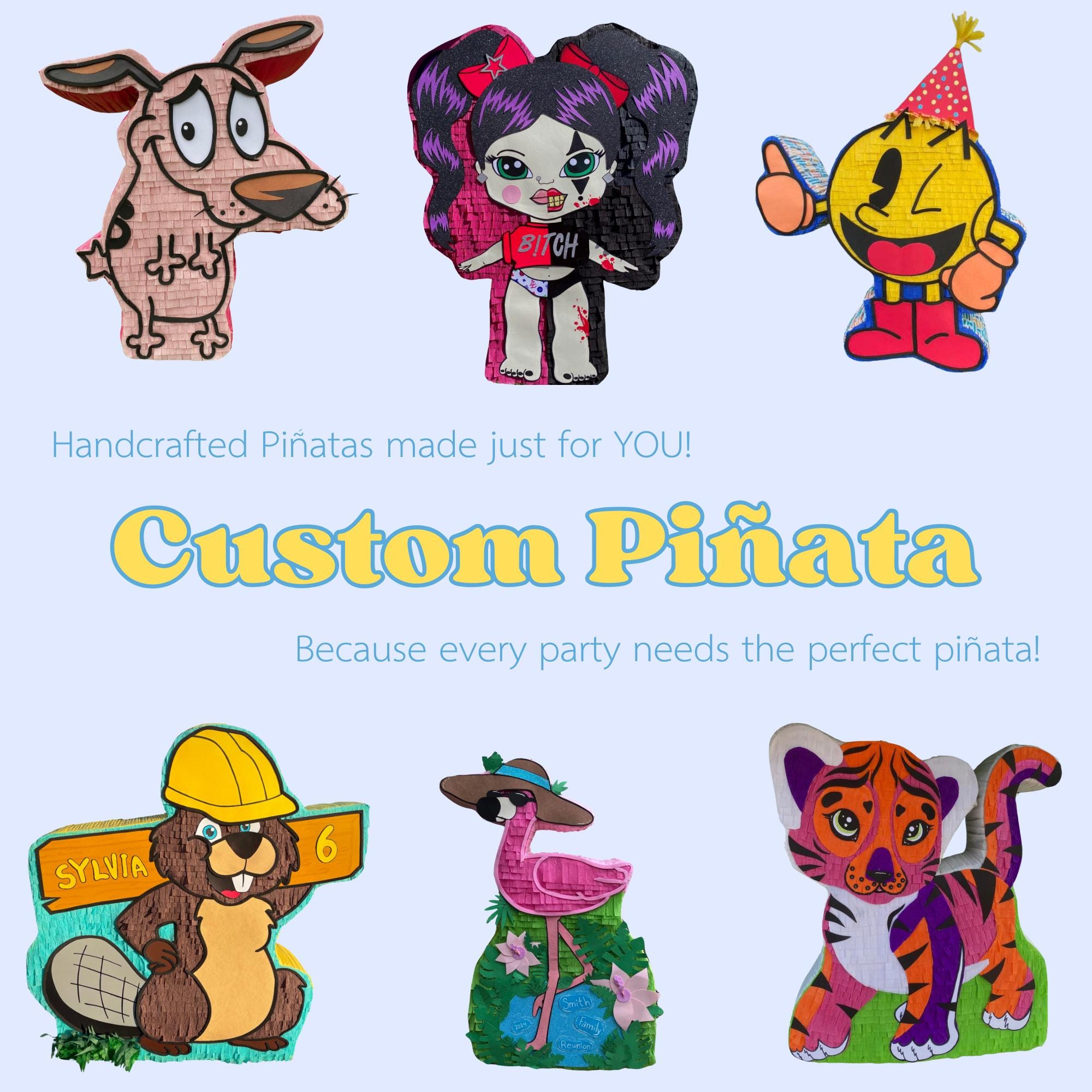 Custom Handcrafted Piñata | Animal Piñata | Party Game | Unique ...