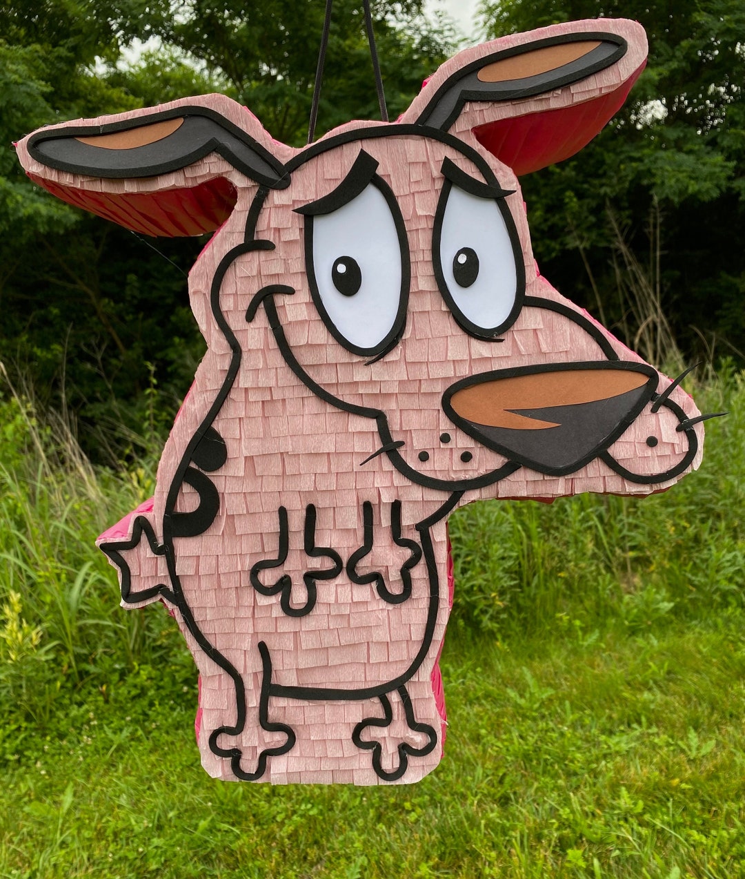 Nostalgic Cartoon Courage Cowardly Dog Piñata - Etsy