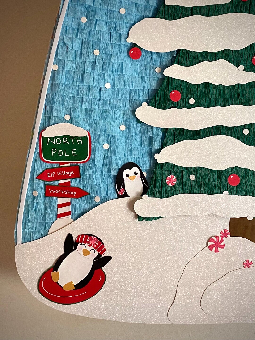 Peppermint Pine Piñata Christmas Present Surprise Gift Card, Toy and ...