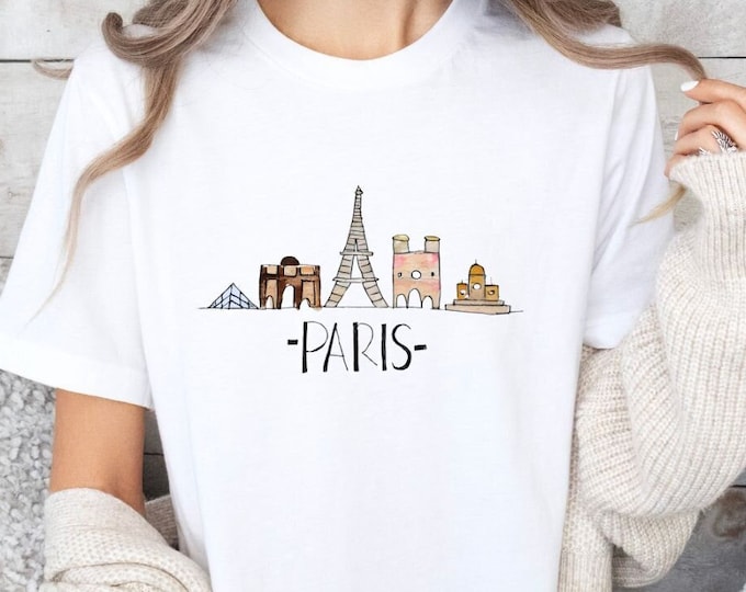 Paris France Shirt, Vacation in Paris, Gift for Travel Lover, Paris ...