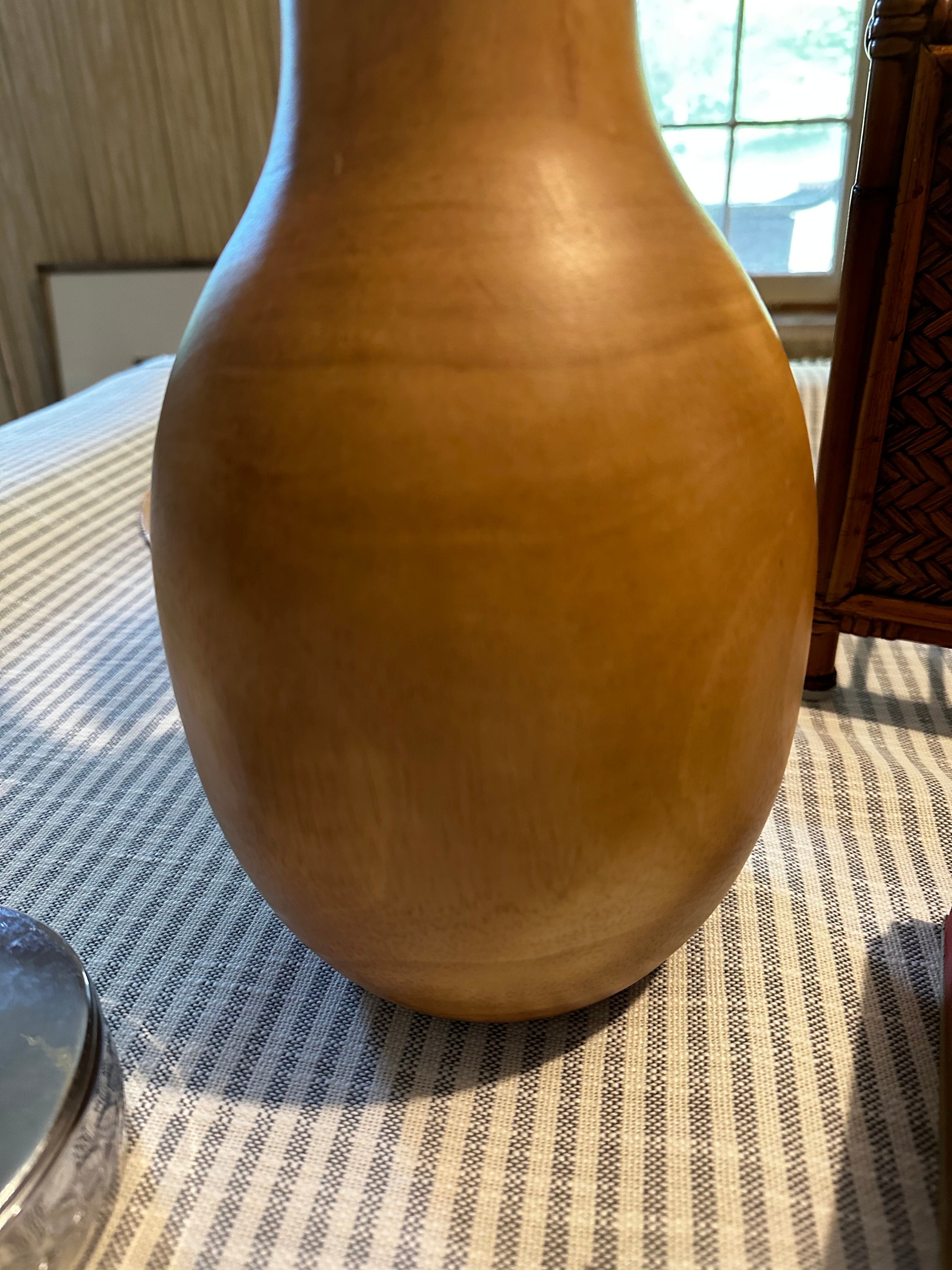 Gorgeous Solid Wood Vase| Hand Turned | Fruit Tree Wood | Natural ...