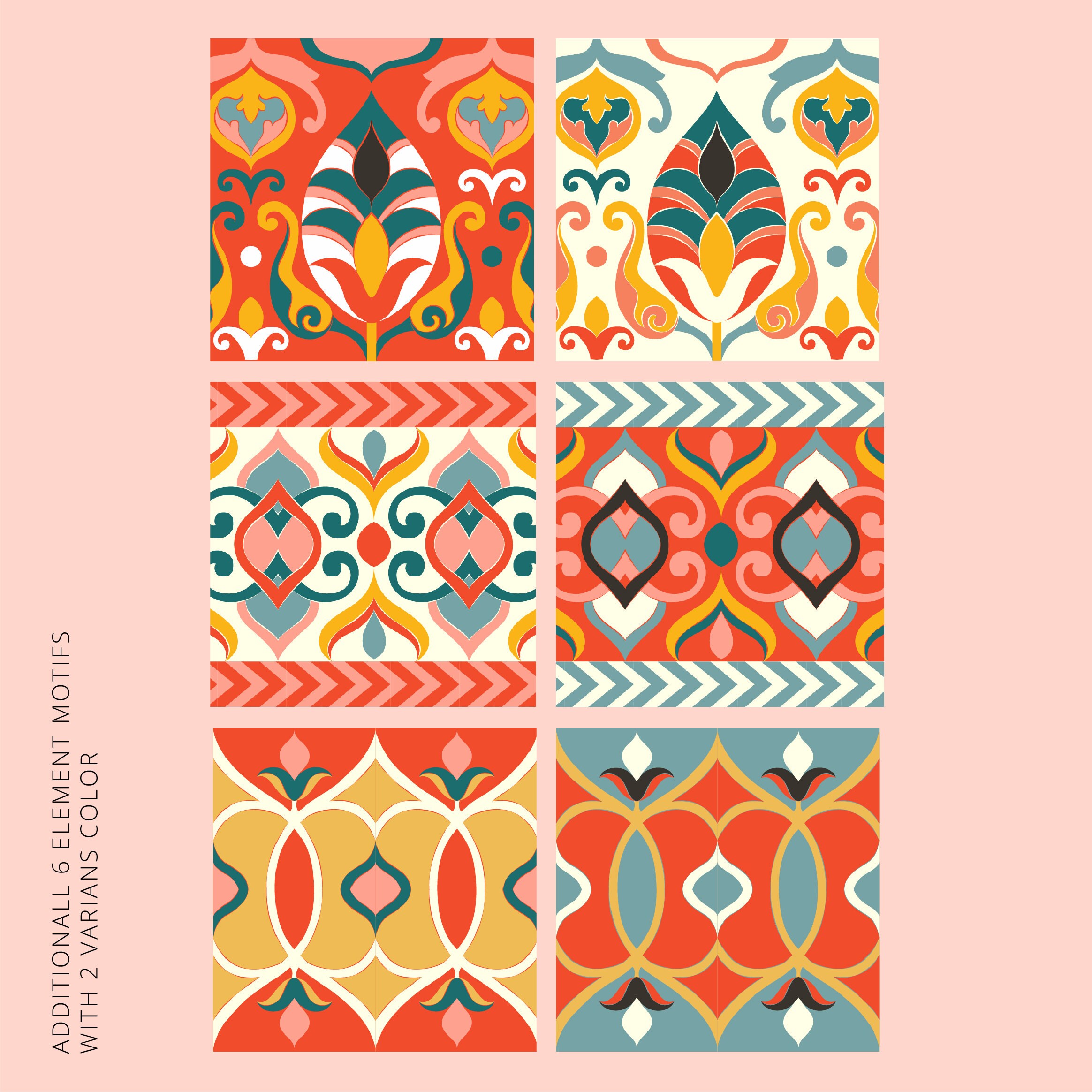 Ethnic Quilt Pattern & Motifs, Vector Motifs, Traditional Ethnic Print ...