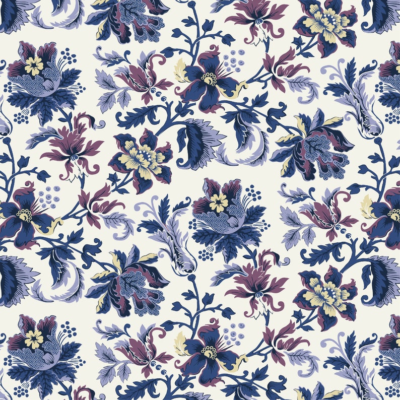 Batik Flower Pattern & Motifs, an Exquisitely Vector Pattern With 4 ...