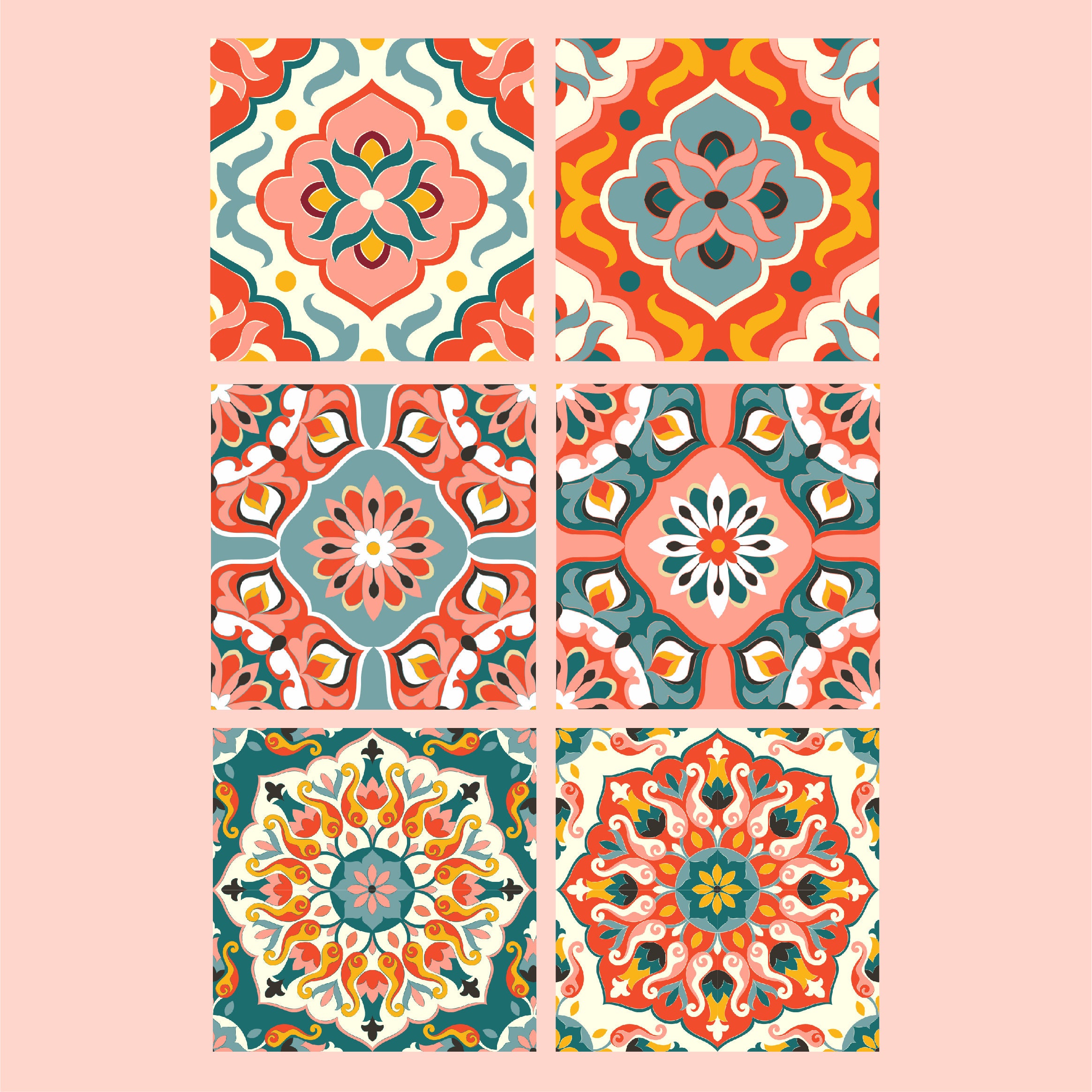 Ethnic Quilt Pattern & Motifs, Vector Motifs, Traditional Ethnic Print ...