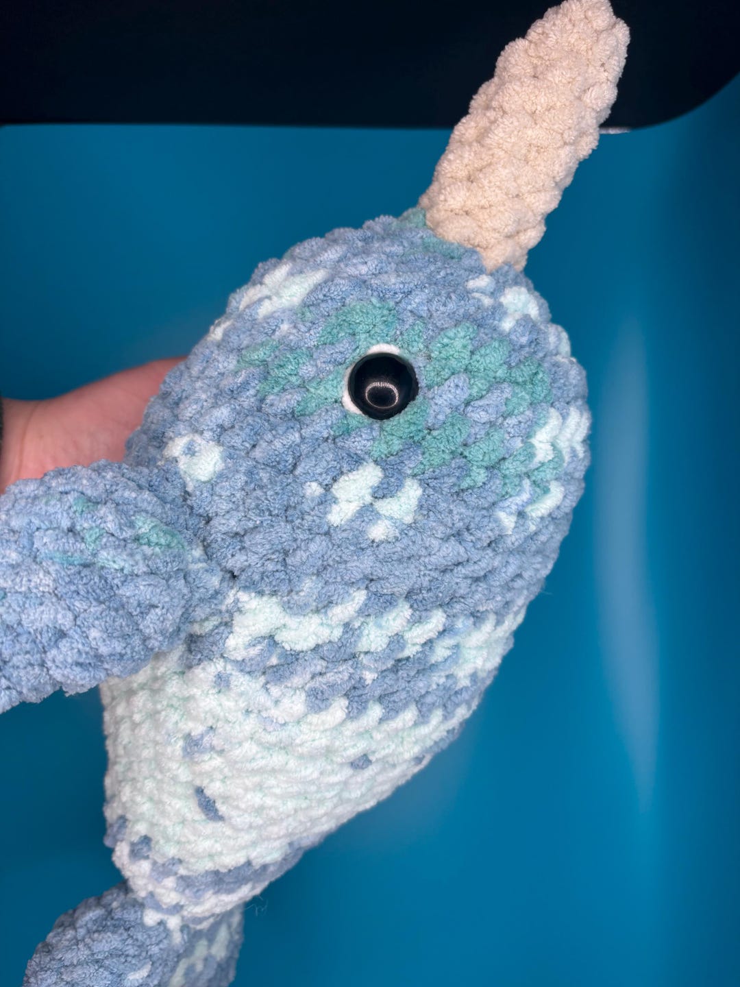 Custom Crochet Narwhal Plushie: Baby-soft Blanket Yarn - Etsy