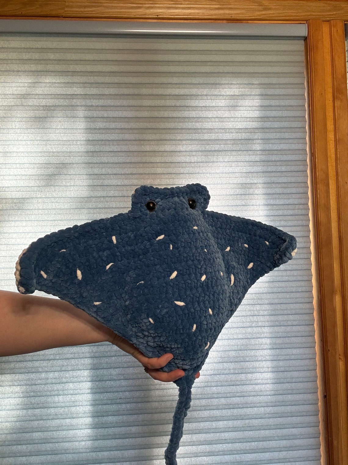 Made to Order Large Crochet Sting Ray Manta Ray Plushie With Mouth ...