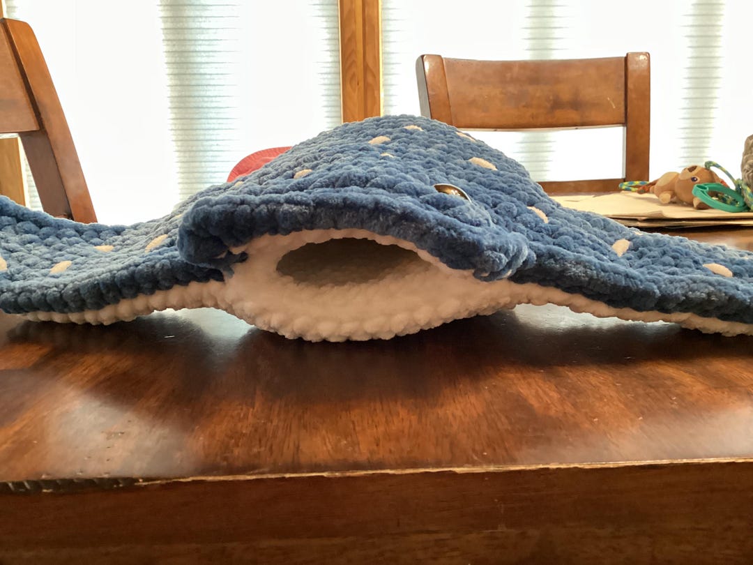Crochet Manta Ray Plushie | Large Plush Stingray With Pocket Mouth - Etsy