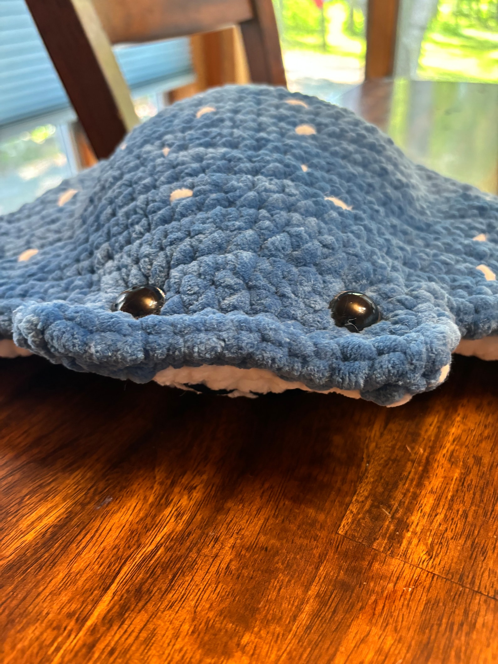 Large Crochet Sting Ray | Custom Plush | Manta Ray Plushie | Crochet ...