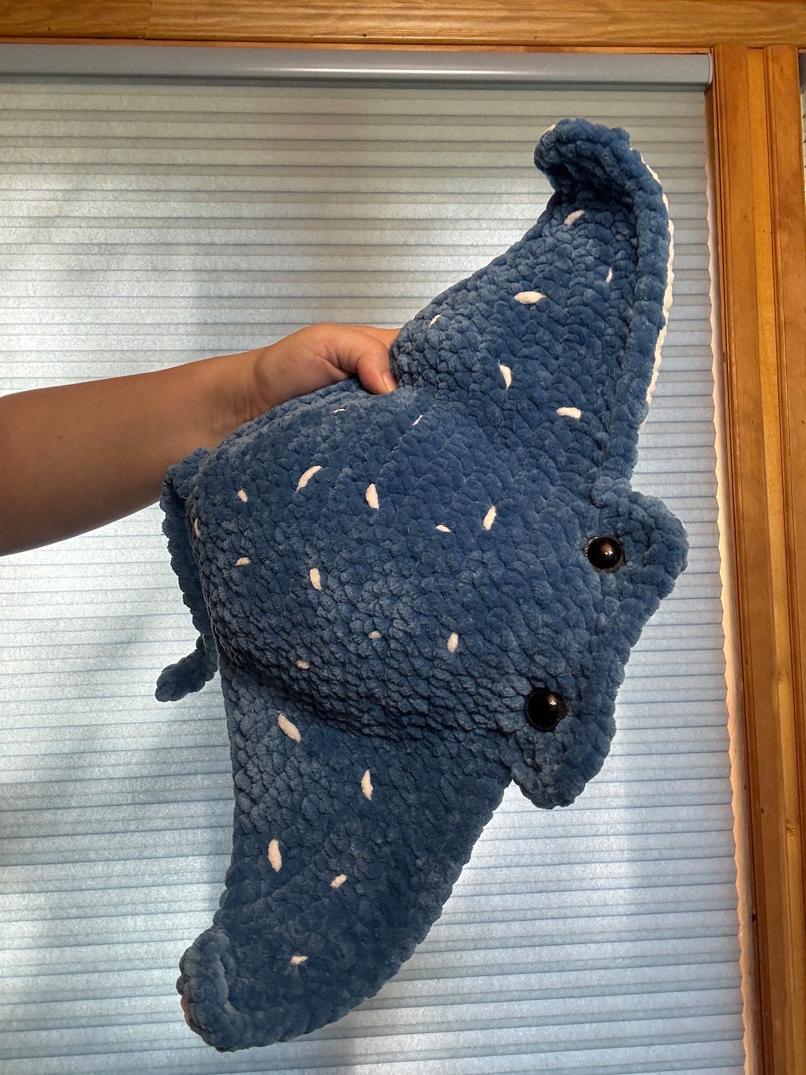 Large Crochet Sting Ray | Custom Plush | Manta Ray Plushie | Crochet ...