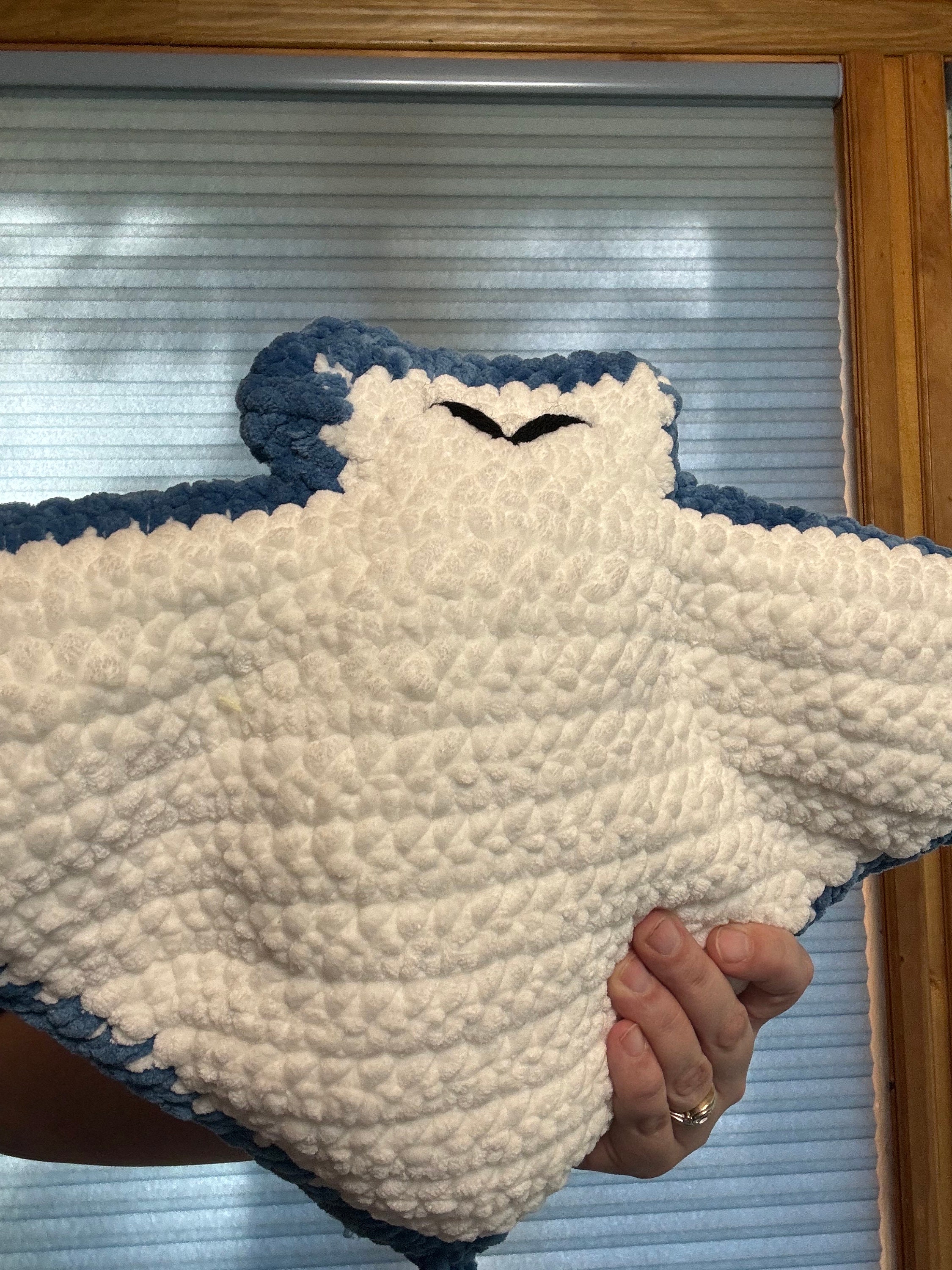 Large Crochet Sting Ray | Custom Plush | Manta Ray Plushie | Crochet ...