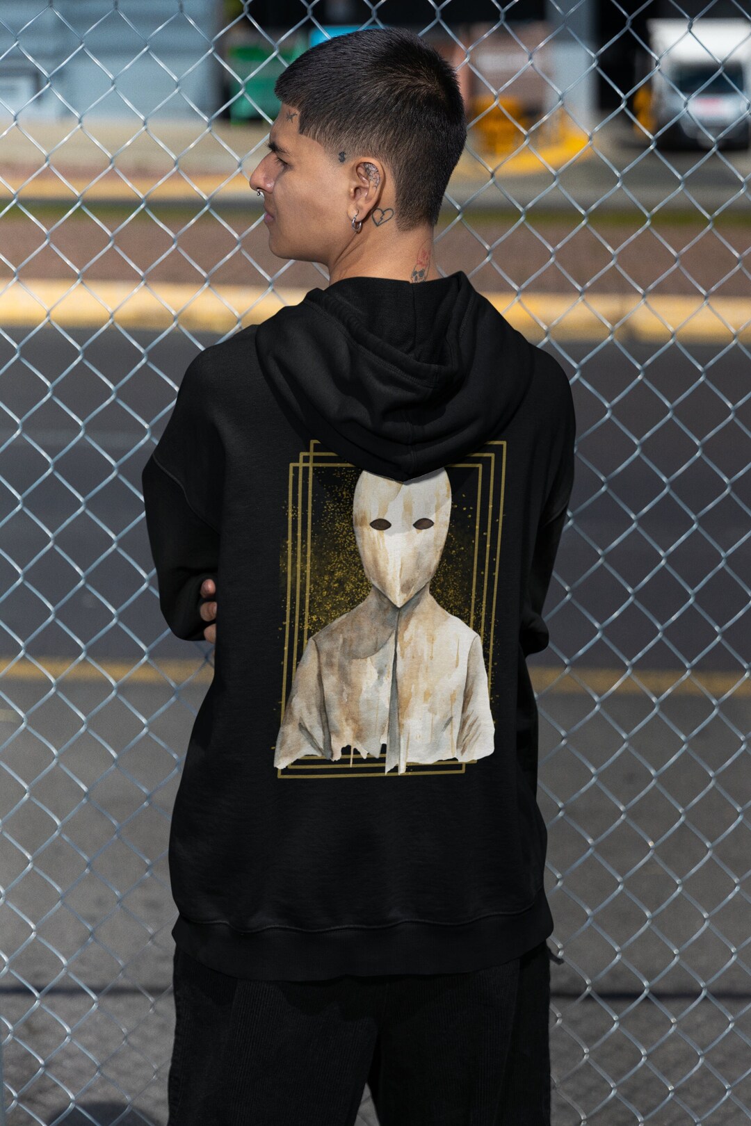 Stoic Hoodie Graphic Sweatshirt Gold Print Sweater Trendy Gift for Him ...