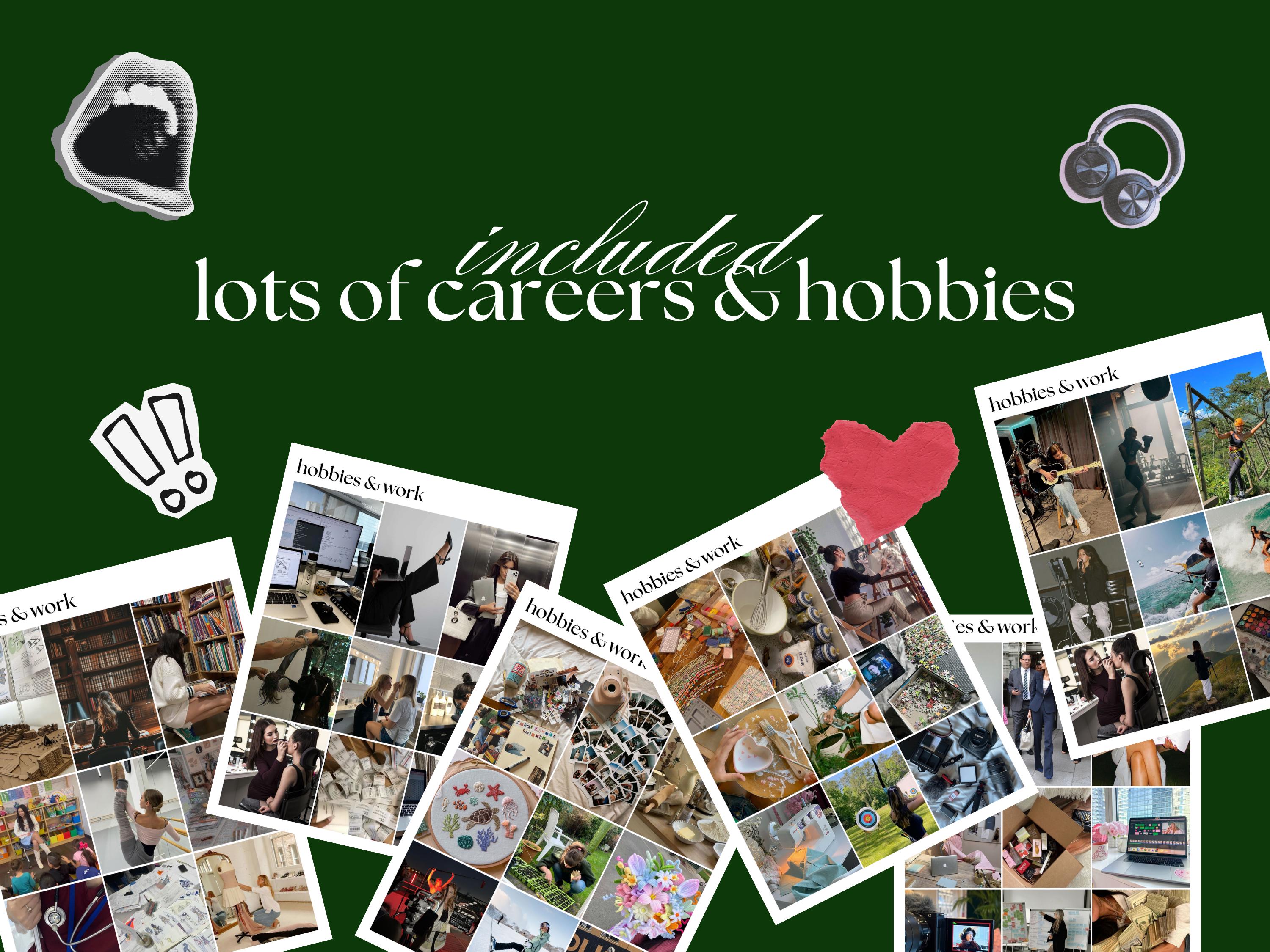 Vision Board Printables - Collage Kit, 2025 Manifestation Board ...