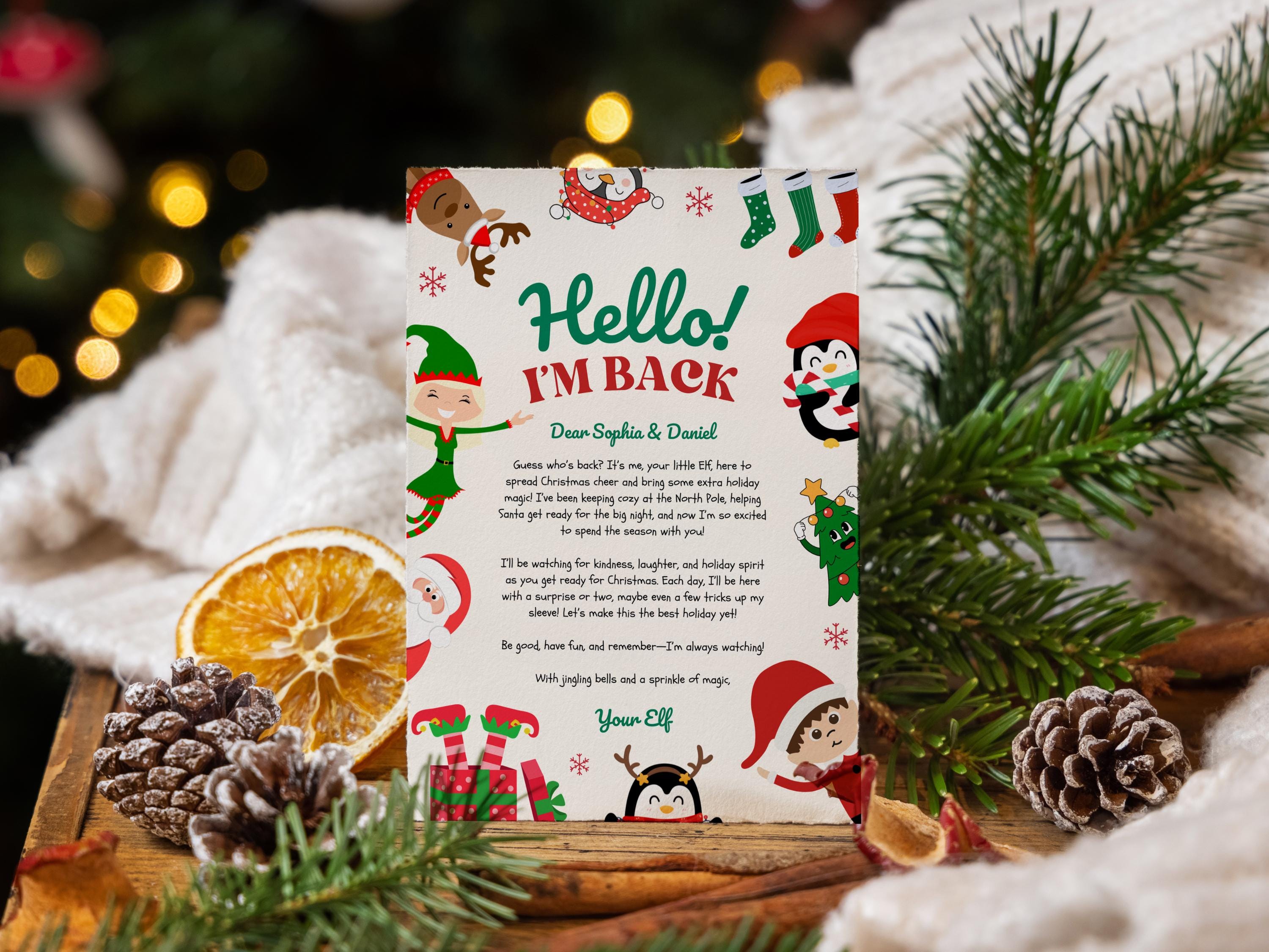Elf Arrival Letter - Santa Letter Template for Kids, Christmas ...