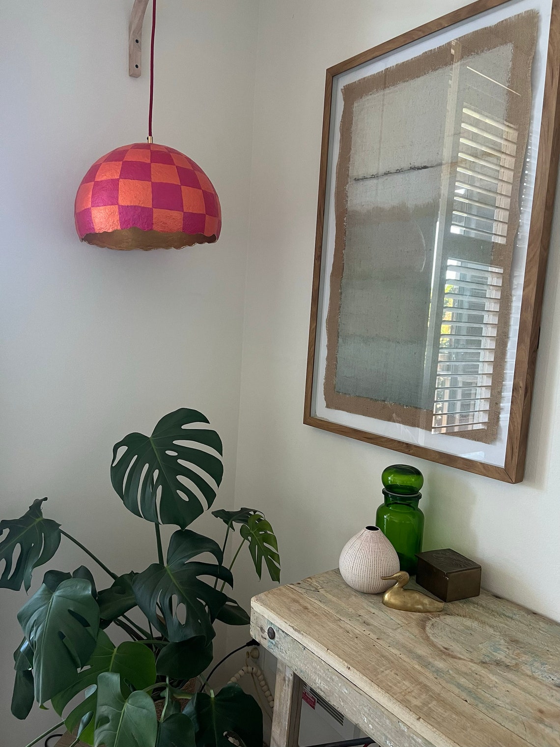 Paper Mache Lamp - Etsy