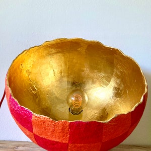 Paper Mache Lamp - Etsy
