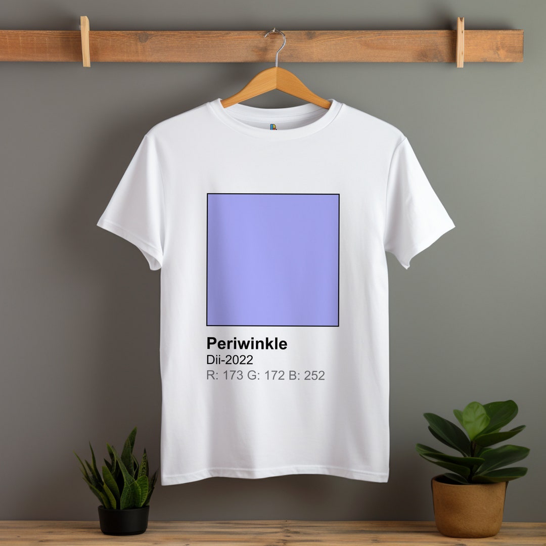 Periwinkle, Color Swatch Shirt, Personality Shirt, Retro Graphic Tee ...