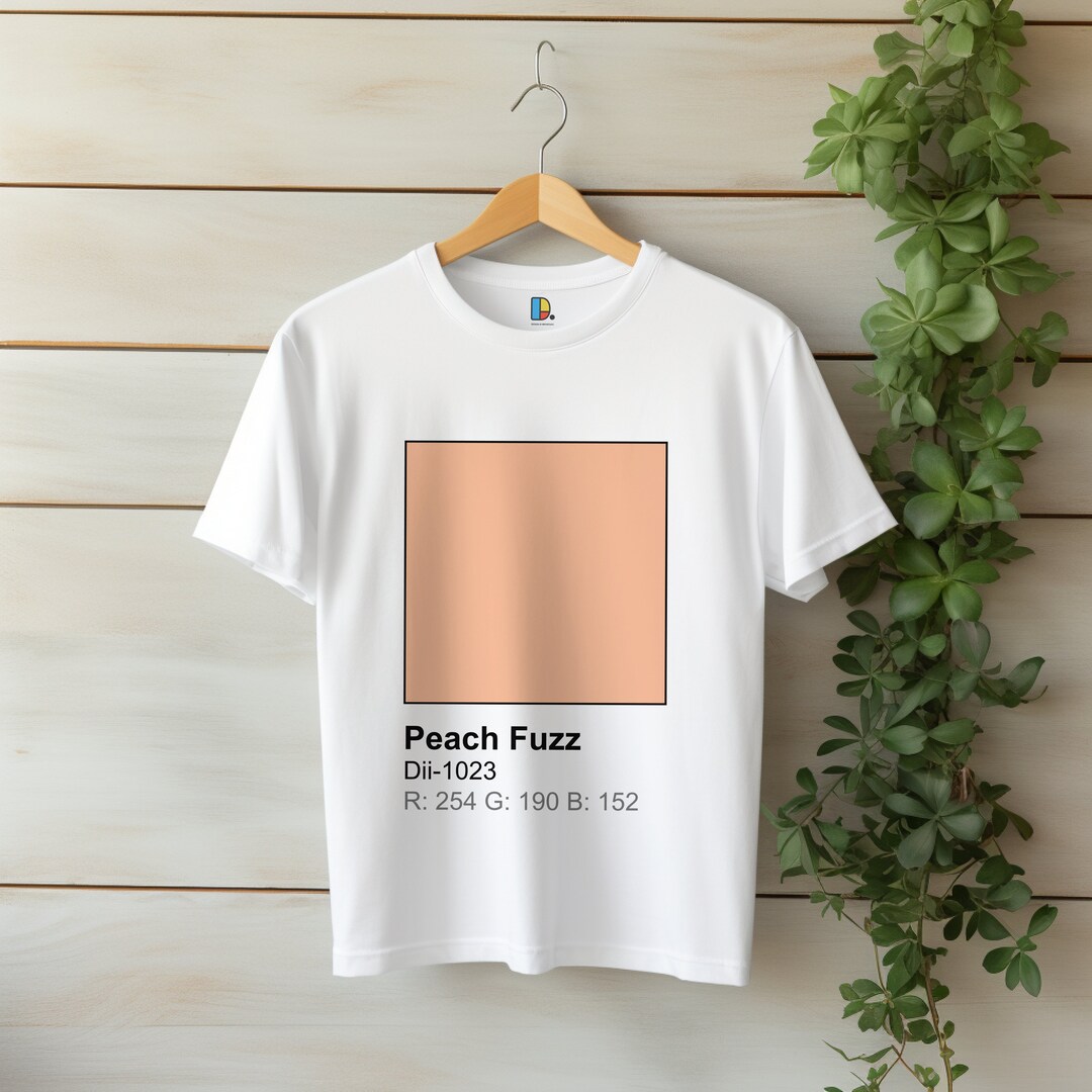 Color of the Year, Peach Fuzz, Color Swatch Shirt, Cute Graphic T Shirt ...