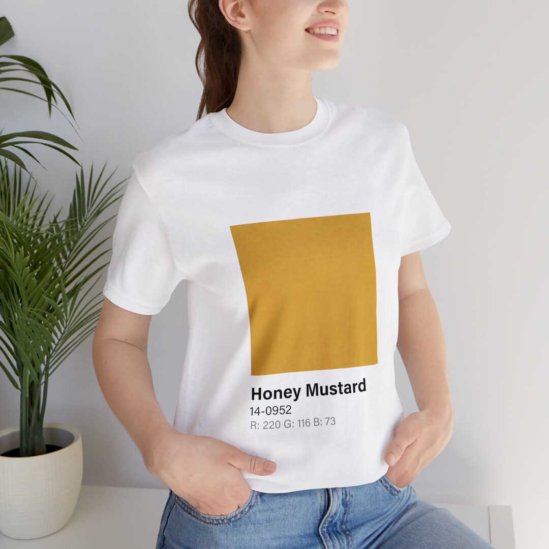 Honey Mustard, Color Swatch Shirt, Cool Shirts, Cool Graphic Tees, Graphic Designer Shirt ...