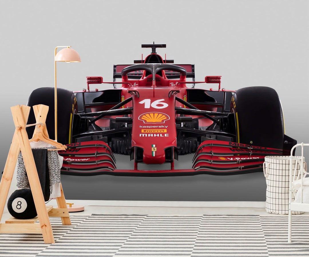 Sport Car Wallpaper Racing Formula 1 Peel & Stick Playroom Decor Self ...
