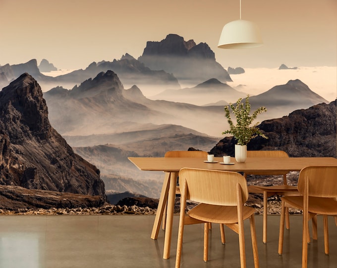 Mountain Scene Wallpaper Stunning Misty Mountain Landscape Wallpaper ...