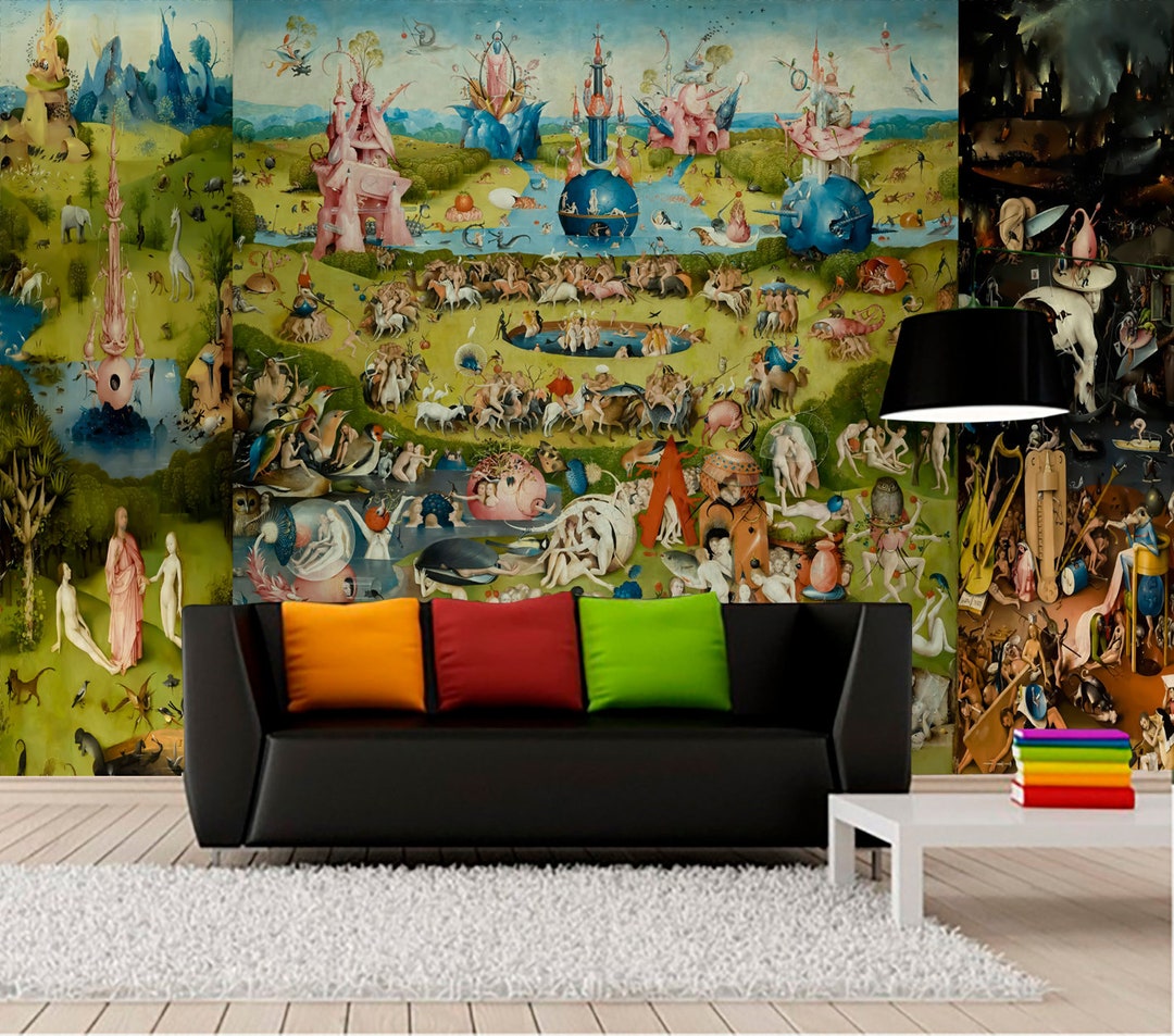 Hieronymus Bosch Removable Wallpaper the Garden of Earthly Delight Wall ...