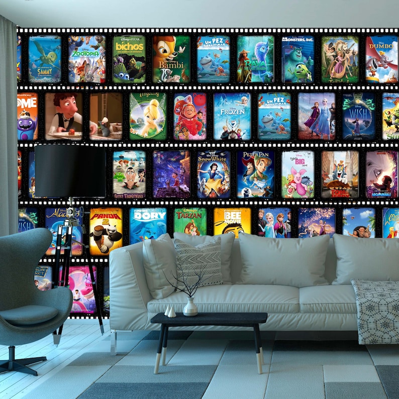 Cartoon Superhero Wallpaper Peel and Stick Nursery Mural Funky ...