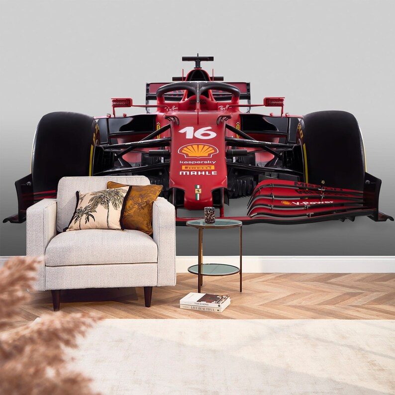 Sport Car Wallpaper Racing Formula 1 Peel & Stick Playroom Decor Self ...