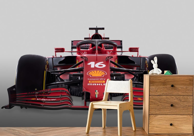 Sport Car Wallpaper Racing Formula 1 Peel & Stick Playroom Decor Self ...