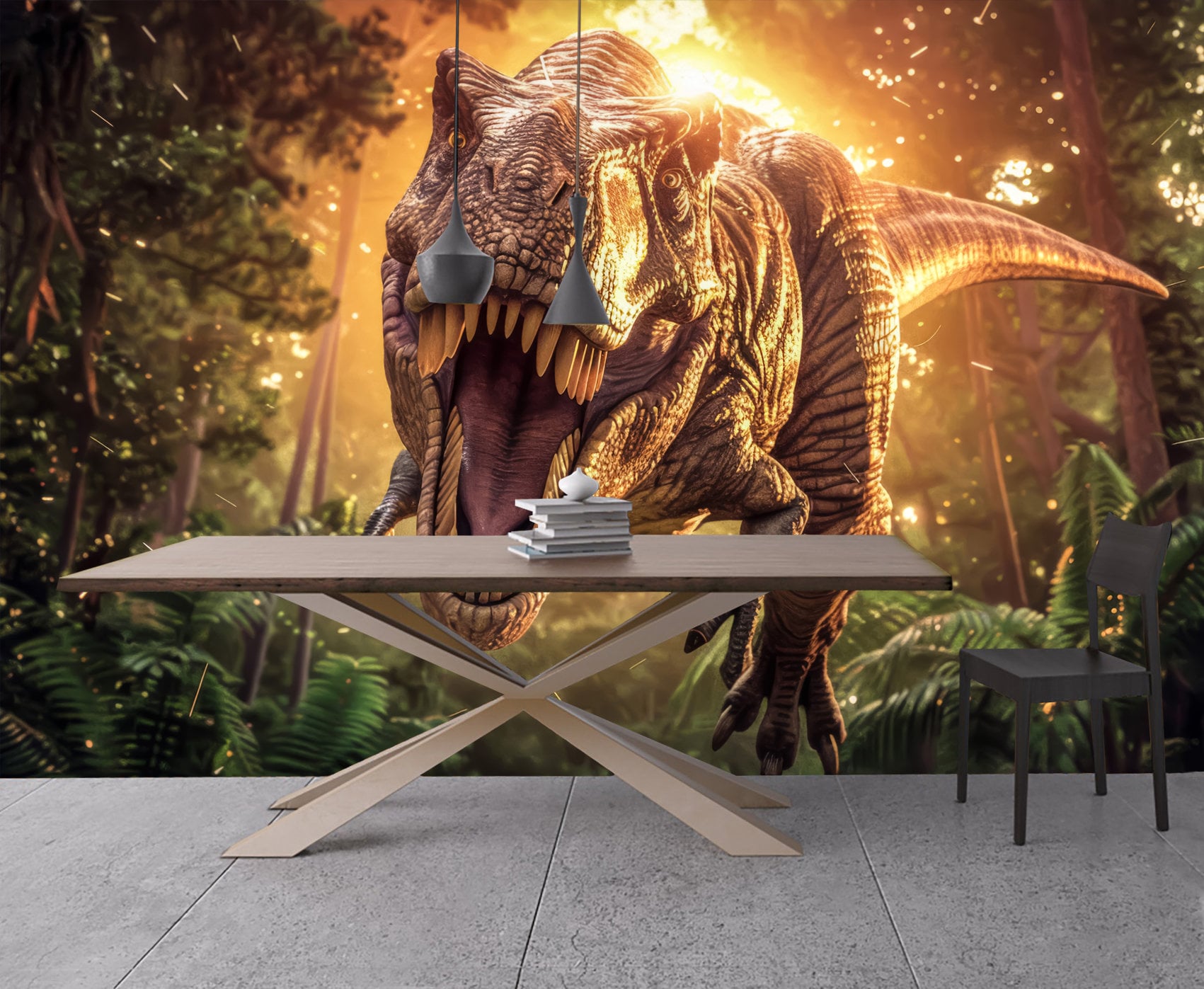 Jurassic World Wallpaper Dino Wall Mural T Rex Peel & Stick Decal Self ...