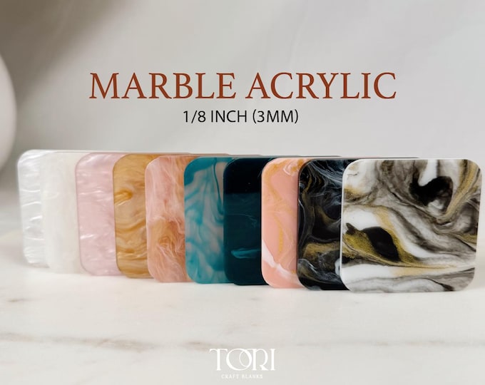 Marble/pearl Cast Acrylic Sheets, Plexiglass Sheets, Glowforge CNC DIY ...