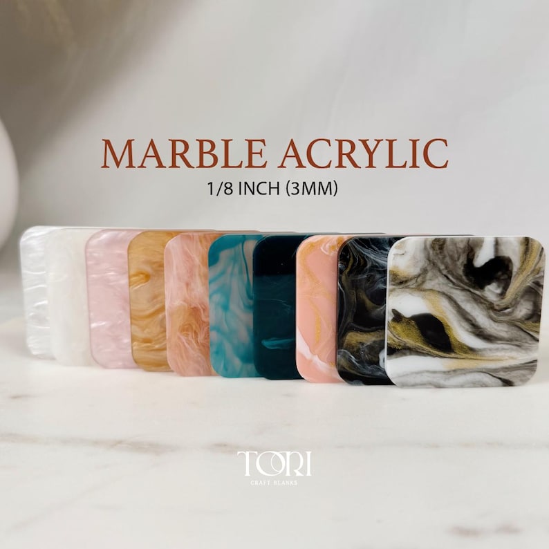 Marble / Pearl Cast Acrylic Sheet | 3mm Acrylic | Xtool Acrylic | Laser ...