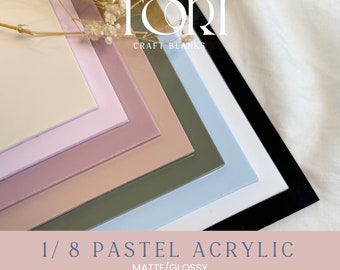 Pastel Cast Acrylic Sheet 3mm Acrylic Xtool Acrylic Laser Cutting ...