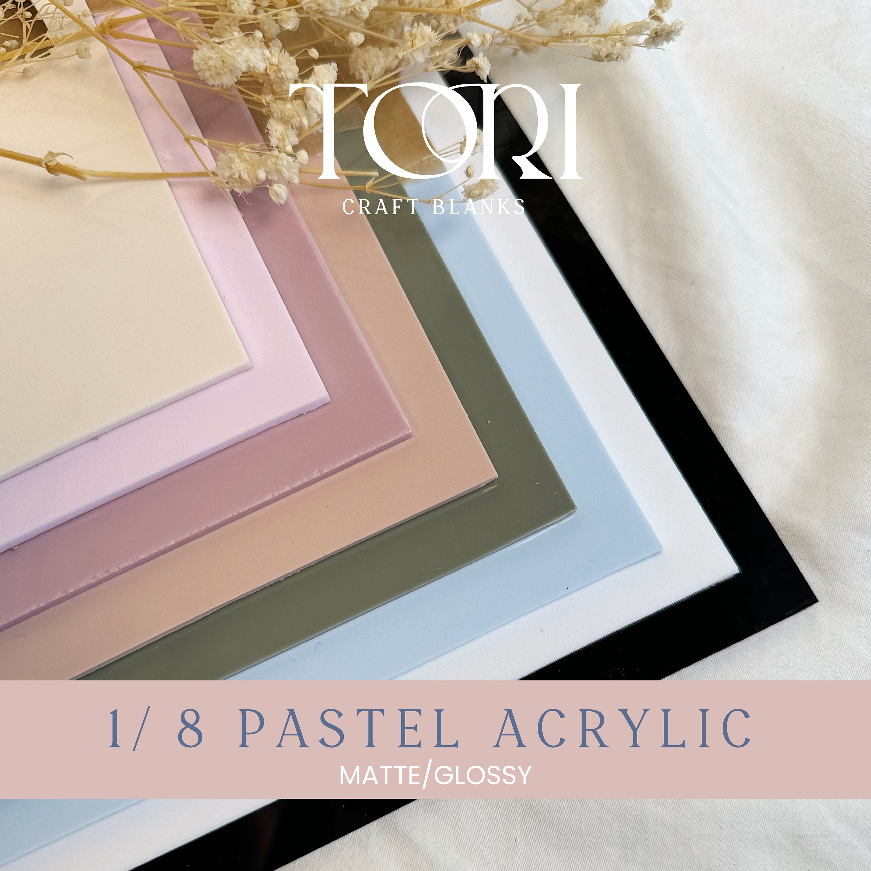 Pastel Cast Acrylic Sheet | 3mm Acrylic | Xtool Acrylic | Laser Cutting ...
