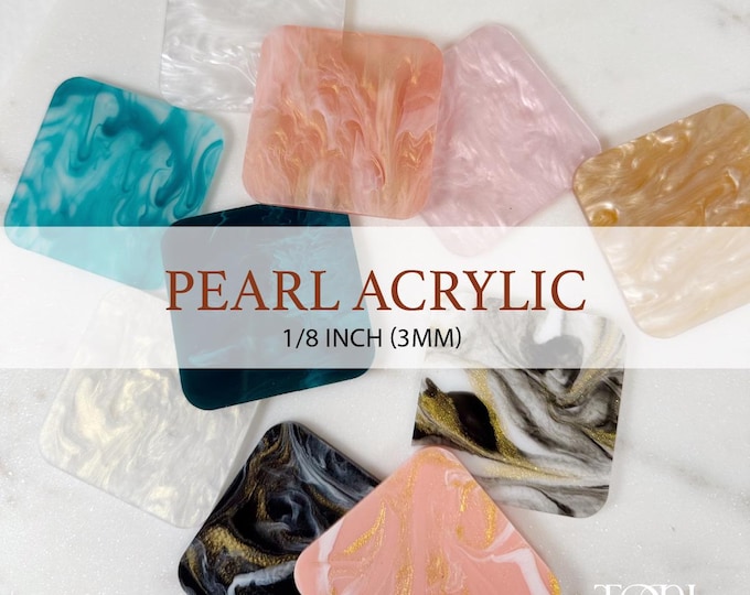 Marble/pearl Cast Acrylic Sheets, Plexiglass Sheets, Glowforge CNC DIY ...