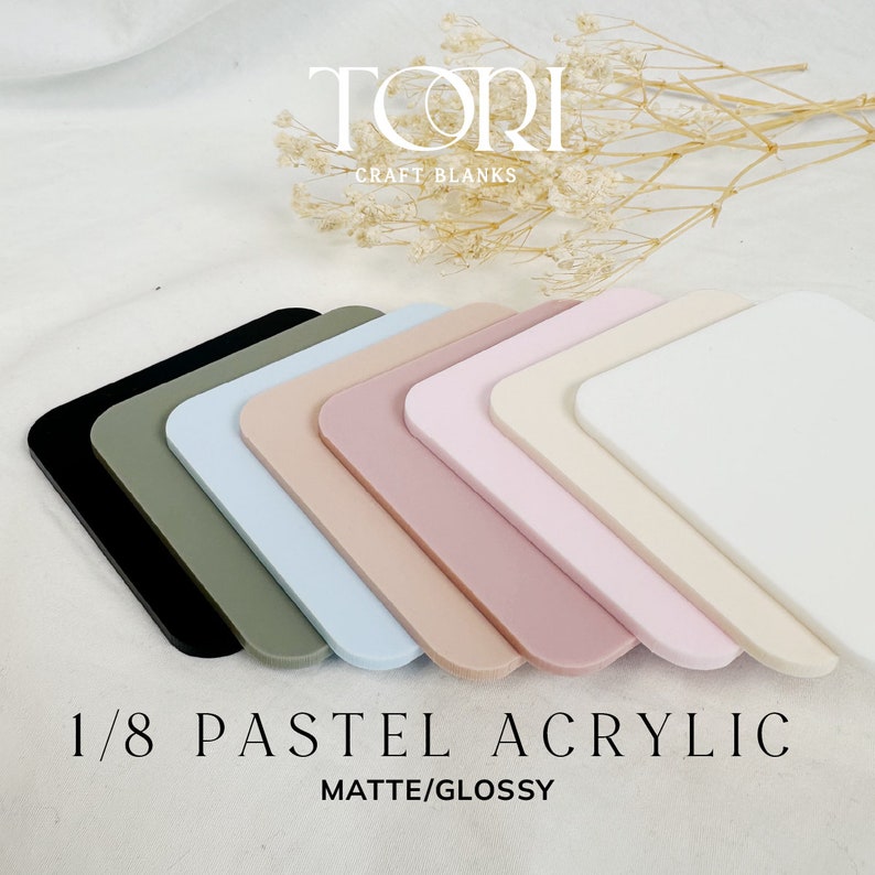 Pastel Cast Acrylic Sheet | 3mm Acrylic | Xtool Acrylic | Laser Cutting ...