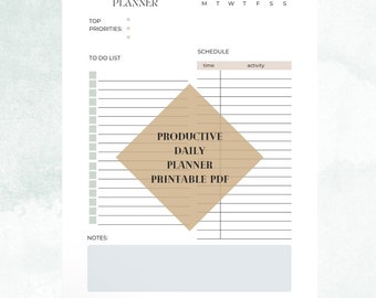 Simple and Effective Printable Daily Planner That Will Help You Stay ...