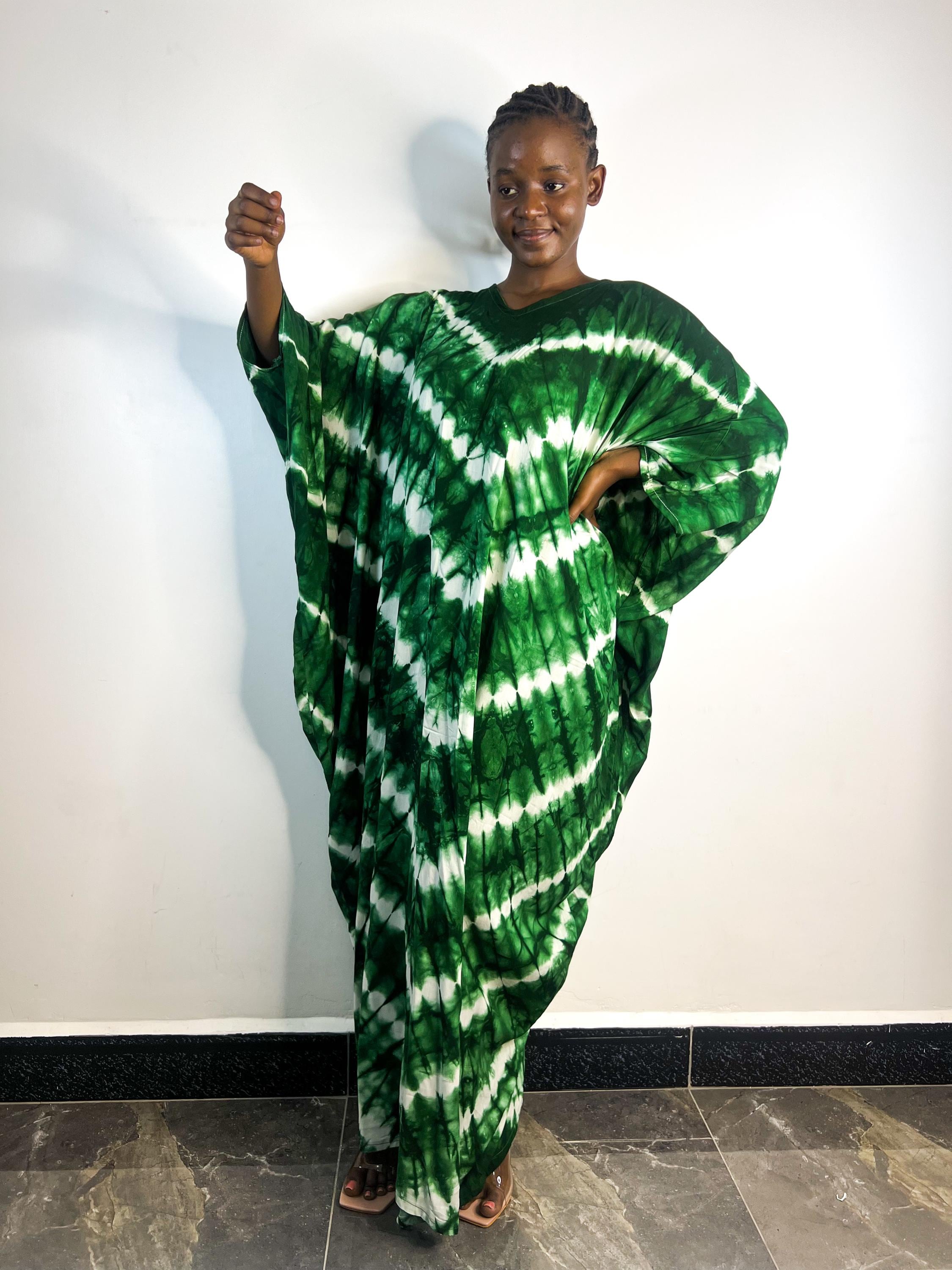 Anais Batik | Adire Dress | Kaftan Dress - Tie Dye African Moo Moo ...