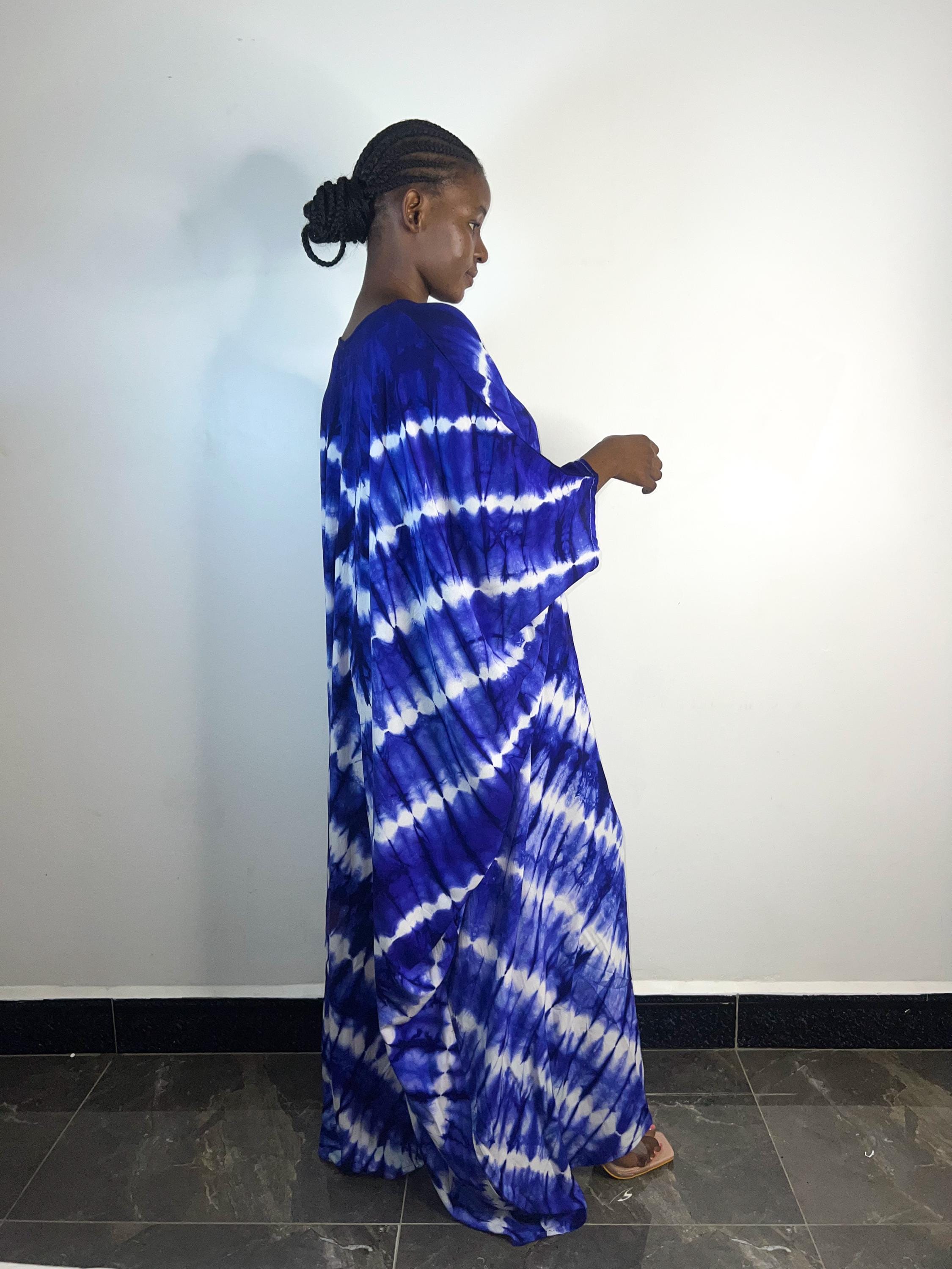 Anais Batik | Adire Dress | Kaftan Dress - Tie Dye African Moo Moo ...