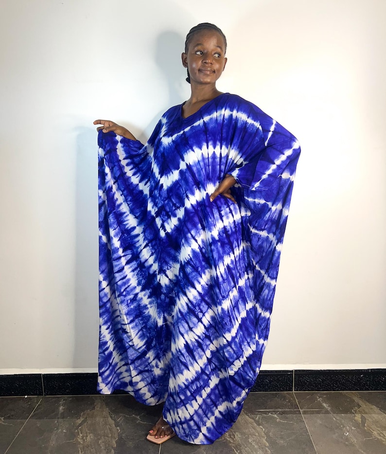 Anais Batik | Adire Dress | Kaftan Dress - Tie Dye African Moo Moo ...